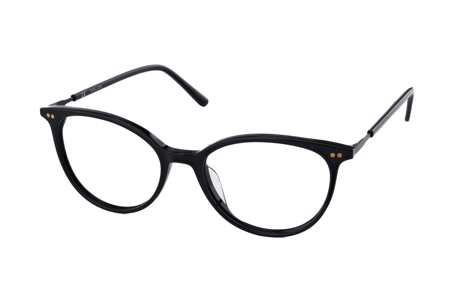Police Ladies Shine Black Glasses Frames - Execuspecs