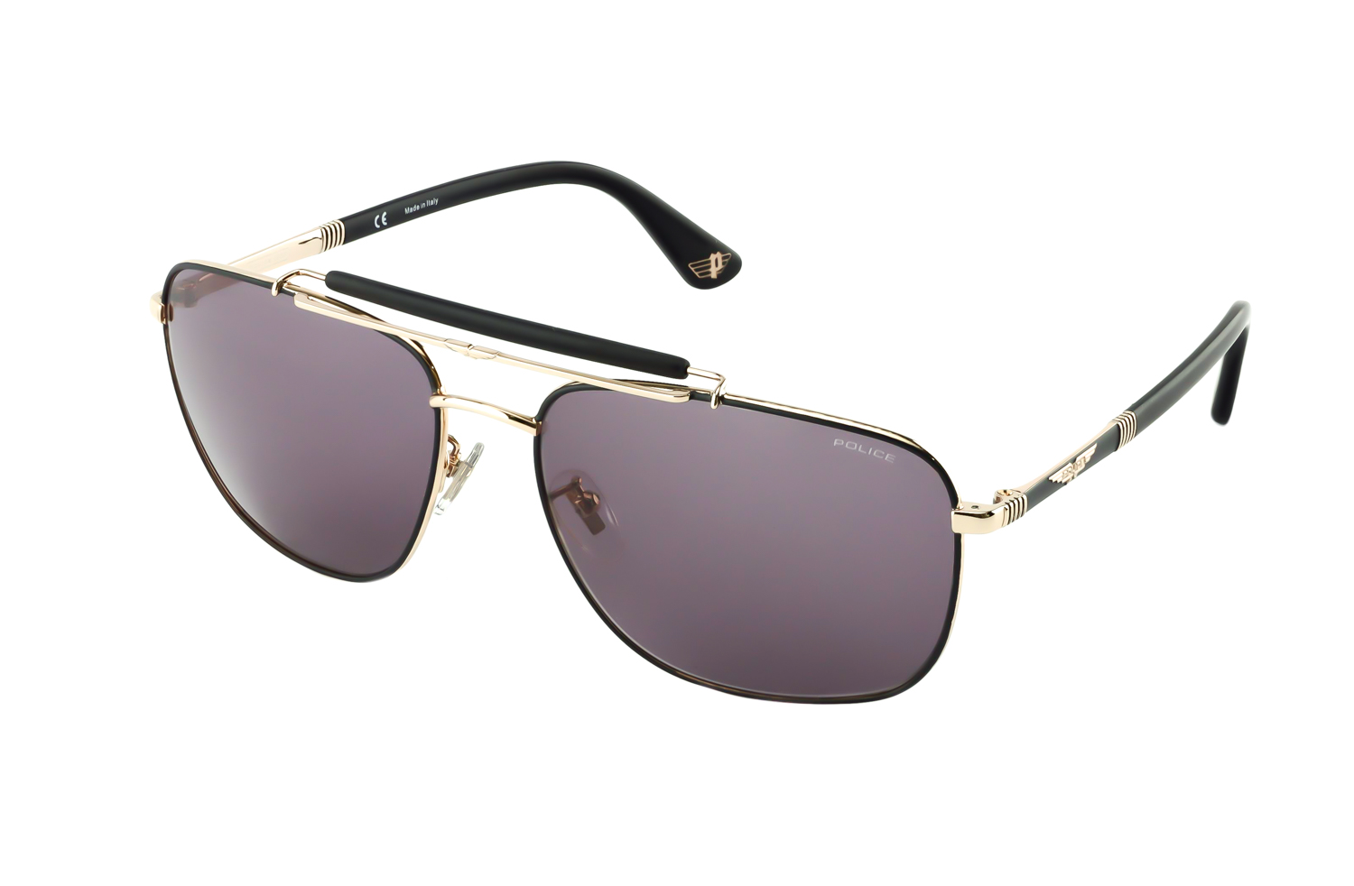 Black Mens Metal Police Frames And Sunglasses - Execuspecs