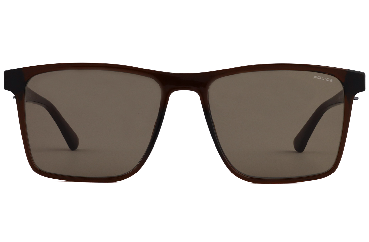 Brown Mens Plastic Police Frames And Sunglasses - Execuspecs